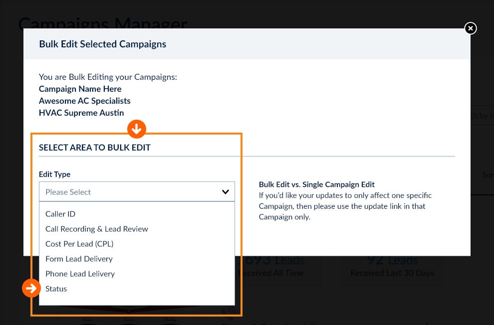 How to Pause or Enable a Campaign