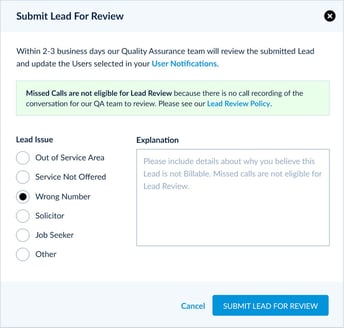Understanding Billable and Non-Billable Leads